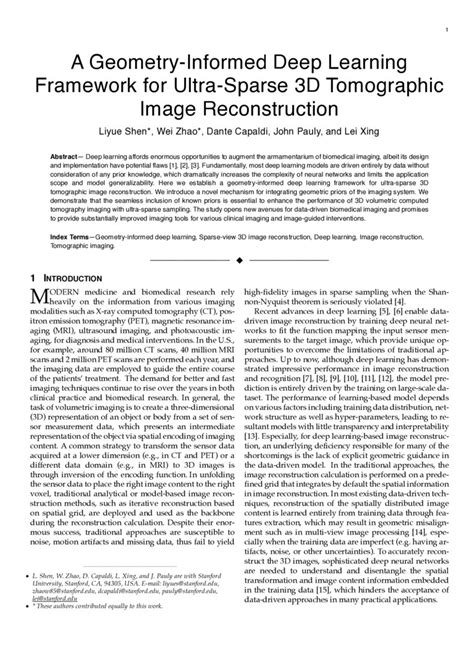 A Geometry Informed Deep Learning Framework For Ultra Sparse 3d Tomographic Image Reconstruction