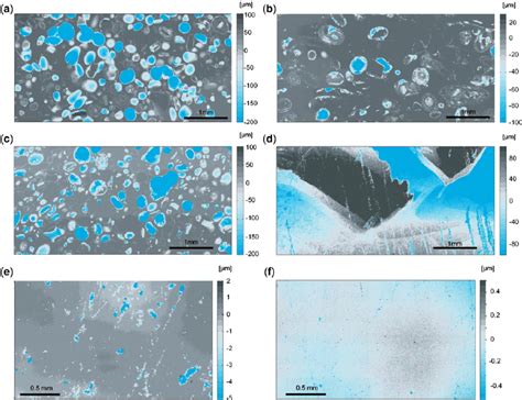 Scanning Interferometer Scans Of The Six Calcareous Samples A Download Scientific Diagram