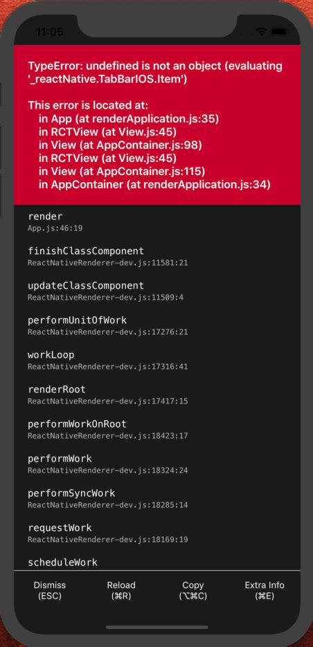 Typeerror Undefined Is Not An Object Evaluating Reactnativetabbariositem · Issue 24781