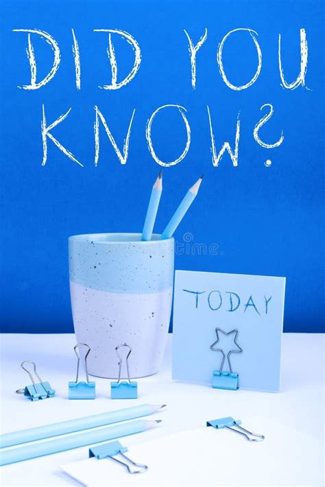 Text Showing Inspiration Did You Know Question Business Showcase Fun Facts And Figures