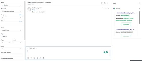 how to sync a zendesk ticket to multiple jira cloud instances