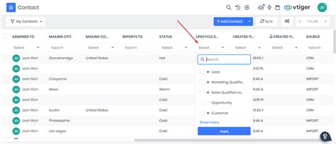 Big Little Things Manage Columns Vtiger Crm Blog