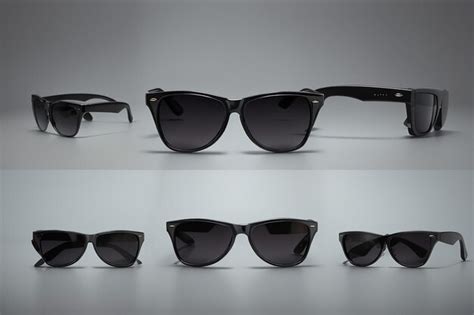 Premium Ai Image Unisex Dark Sunglasses Isolated