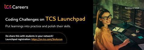 nirrenjana neha r on linkedin coding challenges on tcs launchpad tcs