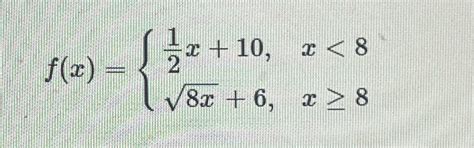 solved f x {12x 10 x