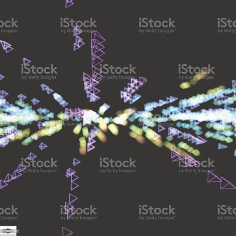 array with dynamic emitted particles abstract dynamic background bokeh