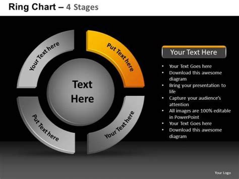 Powerpoint Themes Image Ring Chart Ppt Template