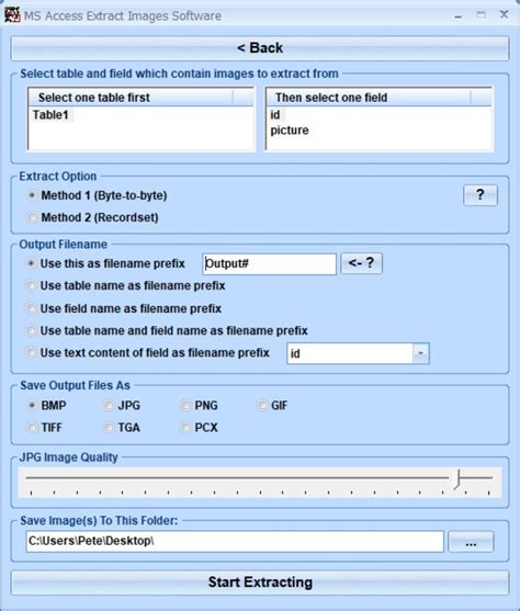 MS Access Extract Images Software Download Review