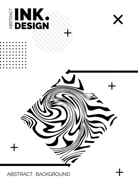 블랙 라인 포스터 템플릿 트렌디한 추상 물결 모양 배경 원활한 줄무늬 패턴 수직 변형된 선과 잔물결 기하학 광학 효과 섬유 및