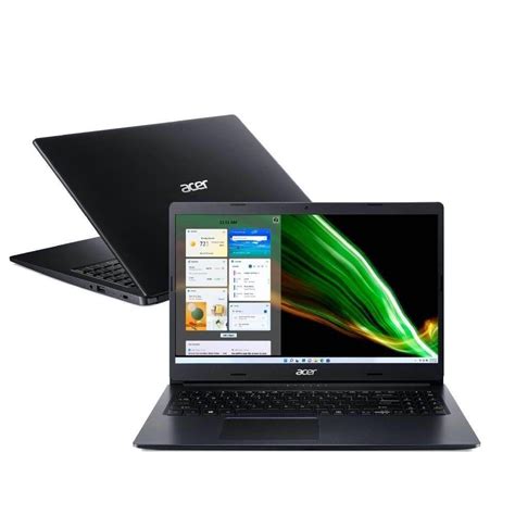 Notebook Acer Aspire A L Intel Core I U Gb Gb Ssd W Preto Casas Bahia