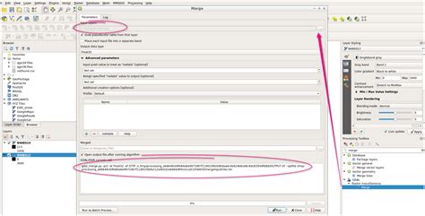 Qgis Raster Merge Results In A Black Rectangle Geographic Information