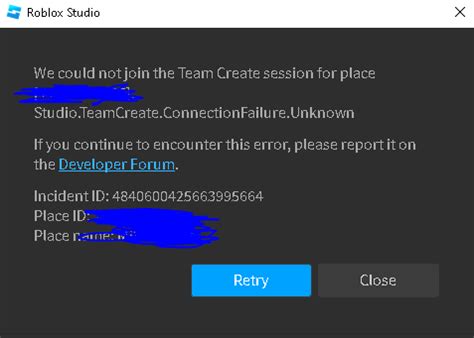 We Could Not Join The Team Create Session For Platform Usage Support Developer Forum Roblox