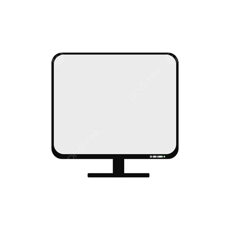컴퓨터 모니터 평면 그림 벡터 감시 장치 화면 디지털 Png 일러스트 및 벡터 에 대한 무료 다운로드 Pngtree
