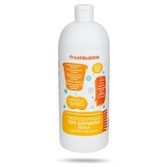 Купить FRESHBUBBLE, Гель для мытья полов Свежий Апельсин, жидкость, 1 л ...