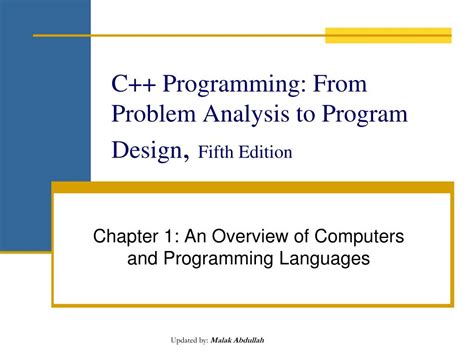 PPT C Programming From Problem Analysis To Program Design Fifth Edition PowerPoint
