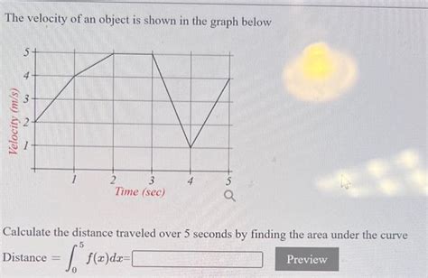 Solved The Velocity Of An Object Is Shown In The Graph Below Chegg