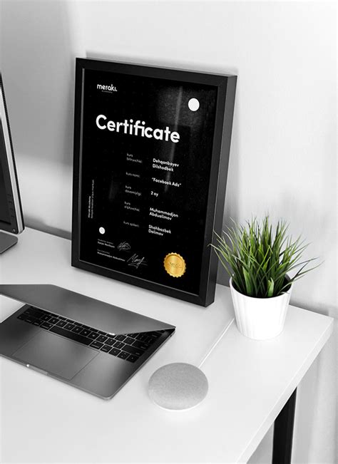Certificate Design Meraki Academy Behance