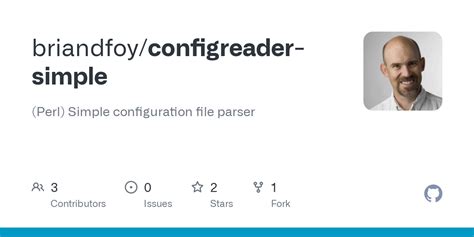 Github Briandfoyconfigreader Simple Perl Simple Configuration File Parser