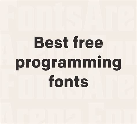 Best Free Programming Fonts FontsArena