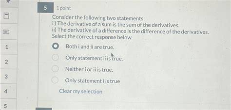 solved 51 ﻿pointconsider the following two statements i