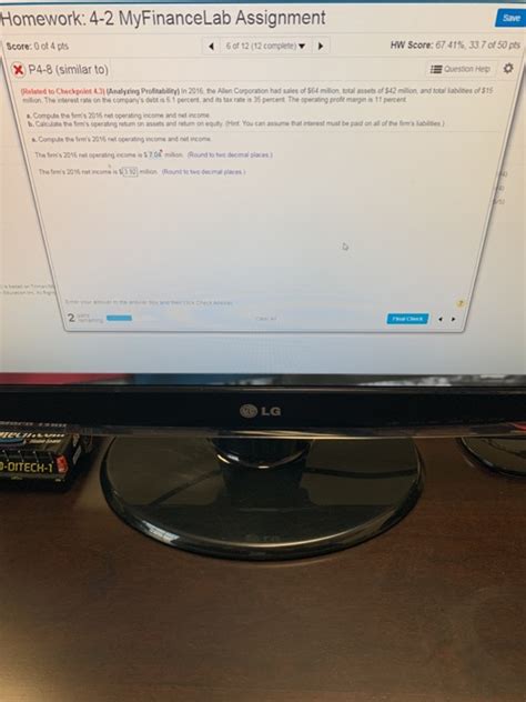 Solved Homework 4 2 Myfinancelab Assignment Save 6 Of 12