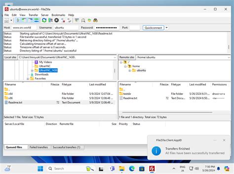 ubuntu 24 04 ftp client windows server world
