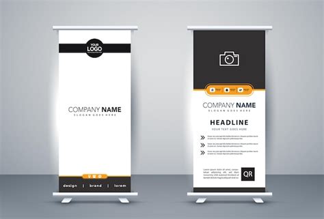 Exhibición De Pancartas Enrolladas Para La Promoción Y Publicidad De