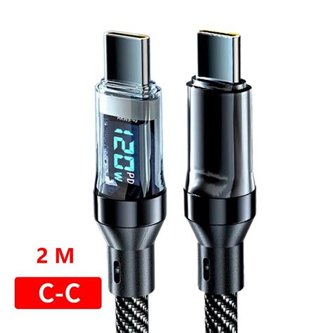 Купить 120 Вт 6a Usb кабель типа C Type C для быстрой зарядки Usb