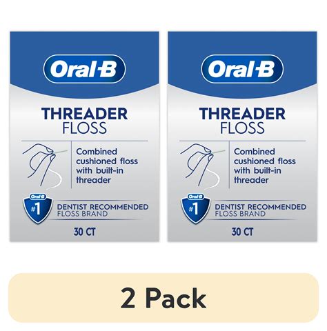2 Pack Oral B Glide Pro Health Dental Floss Threader For Braces And Dental Work 30 Count