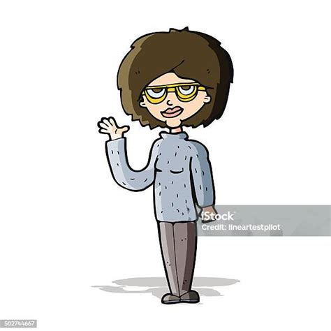 말풍선이 있고 손 흔드는 여자 그리기에 대한 스톡 벡터 아트 및 기타 이미지 그리기 낙서 드로잉 명랑한 Istock