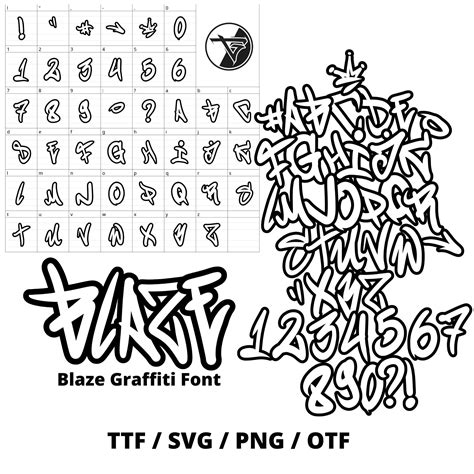 Graffiti Font Ttf Otf Bundle Cricut Font Canva Font Advertising