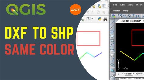 Qgis Convert Dxf To Shp Maintaining Same Colors Youtube