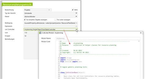 Ocl Python Custom Renderer And List Controller For Resource Planning