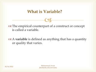 What Is Variable And Its Types Mass Media Research Pptx