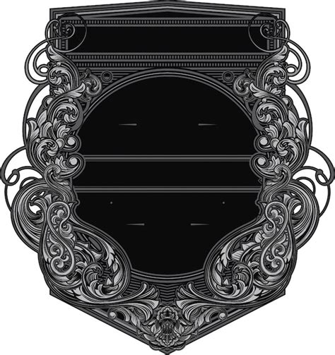 Premium Vector Frame Victorian Ornament