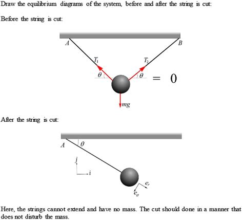 solved [level 3] a single mass is suspended from two strings