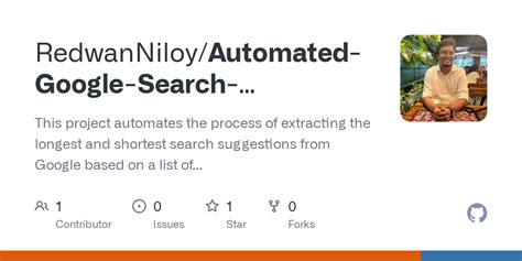 GitHub RedwanNiloy Automated Google Search Suggestions Analyzer This Project Automates The