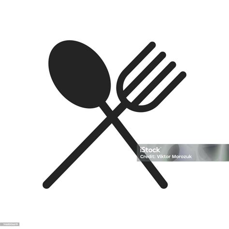 칼의 실루엣 포크 나이프 숟가락 로고 타입 메뉴 벡터 그림입니다 0명에 대한 스톡 벡터 아트 및 기타 이미지 0명 그릇 레스토랑 Istock