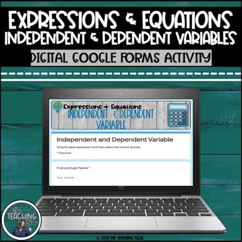 Independent And Dependent Variable Practice 6th Grade Math Ccss Aligned