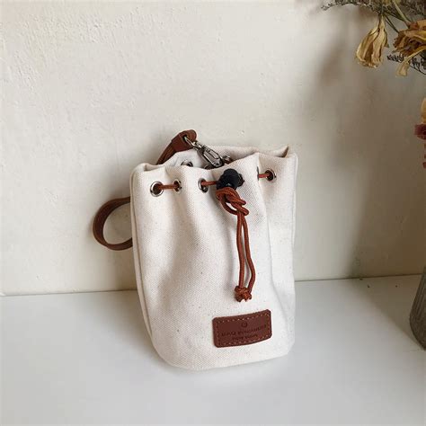 캔버스 메종 미니 복조리 체인 크로스 에코백 5color