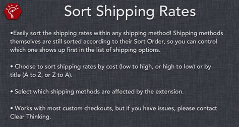 OpenCart Sort Shipping Rates OpenCart Sort Shipping Rates