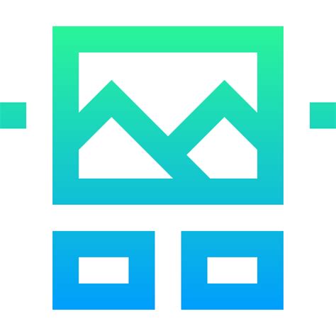 Carousel Super Basic Straight Gradient Icon