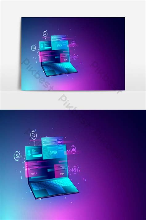 تطوير الويب والبرمجة مفهوم الترميز Seo الأمثل عنصر الرسومات المتجهة صور Png Eps تحميل مجاني