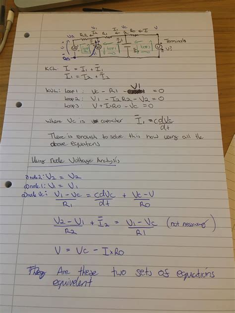 Circuit Analysis Node Method Vs Simple Kvl And Kcl Equations