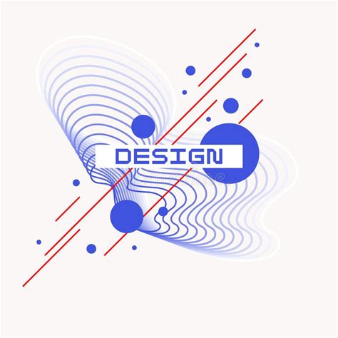 Abstract Background With Dynamic Linear Waves Vector Illustration Stock Vector Illustration