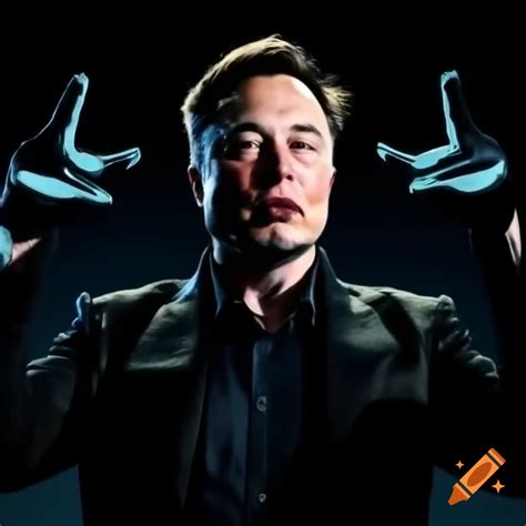 Elon Musk depicted as the Grinch elf on the shelf in a whimsical style on Craiyon
