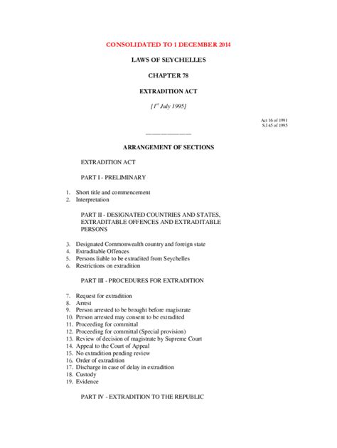 Fillable Online Laws Of Seychelles Chapter 158 The Penal Code Fax