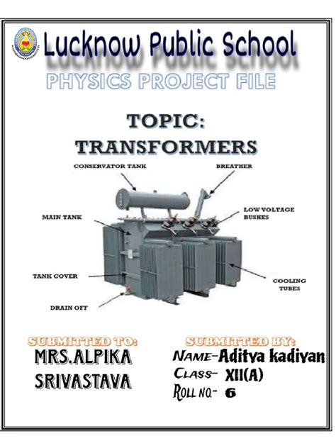 Transformer Physics File Project Pdf