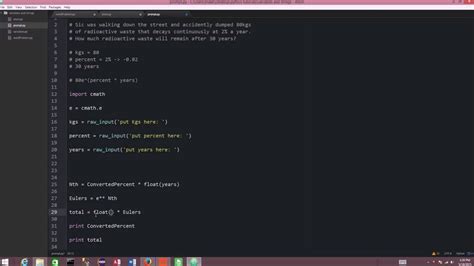 Python 27 Tutorial 21 Variables With Floating Point And Prompt Io Youtube