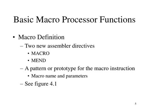 PPT Chapter Macro Processors PowerPoint Presentation Free Download ID